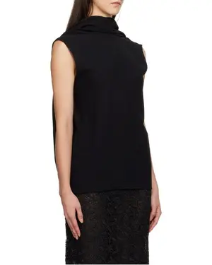 TOTEME Sleeveless Cocoon Cape Blouse