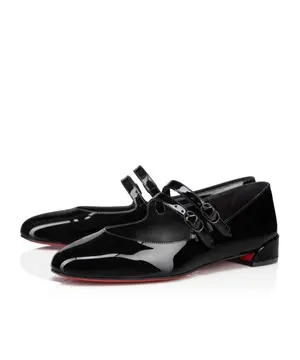 CHRISTIAN LOUBOUTIN Sweet Jane Buckled Ballerinas