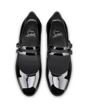 CHRISTIAN LOUBOUTIN Sweet Jane Buckled Ballerinas