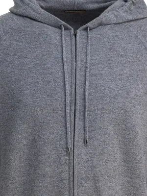 Herno Zip-up Knitted Hoodie