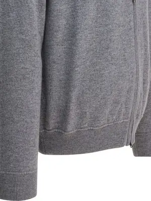 Herno Zip-up Knitted Hoodie