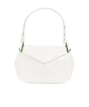 Bottega Veneta Toyin Brushed-leather Shoulder Bag - White