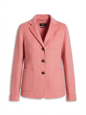 Max Mara Long-sleeved Suit Coat With Notched Lapel And Patch Pockets