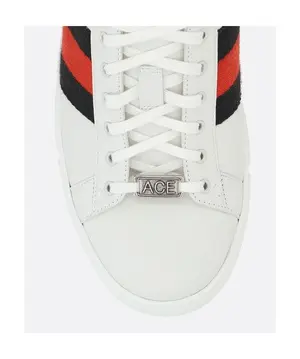 Gucci Ace Low-top Sneakers - White/red