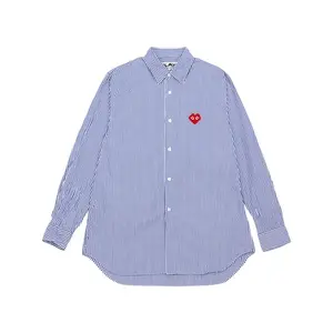 Play Comme Des Garcon Lapel Long Sleeve Shirt