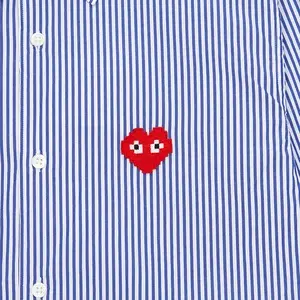 Play Comme Des Garcon Lapel Long Sleeve Shirt