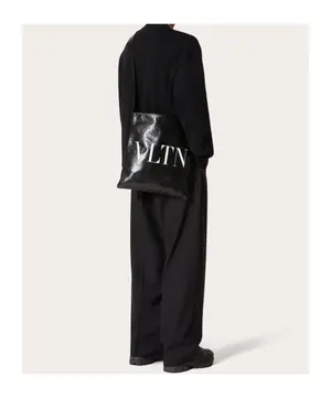 Valentino Garavani Vltn Logo Printed Tote Bag
