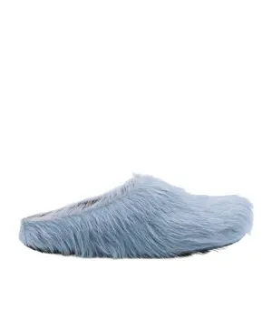 Marni Fussbett Slip-on Flat Mules - Blue