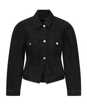 Jacquemus La Veste De Nîmes Drop Shoulder Denim Jacket - Black