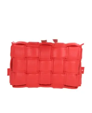 Bottega Veneta Padded Cassette Small Crossbody Bag - Red