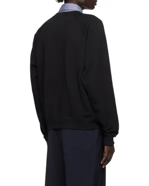 VIVIENNE WESTWOOD Logo Embroidered Crewneck Sweatshirt - Black