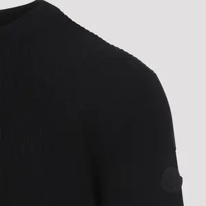 Moncler Crewneck Knit Sweater With Long Sleeves