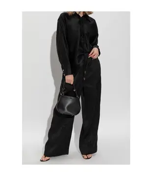 GANNI Loose Fit Floral Pattern Trousers
