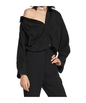 Balenciaga One-shoulder Long-sleeved Shirt