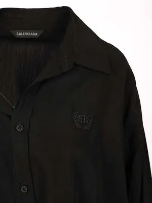 Balenciaga One-shoulder Long-sleeved Shirt - Black