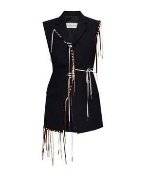 Dries Van Noten Embellished Sleeveless Jacket