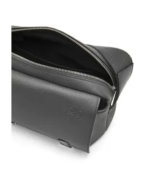 Loewe Military Zip-up Shoulder Bag - Coal Gray