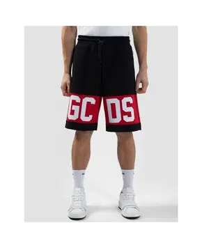 Gcds Logo Band Drawstring Shorts - Black