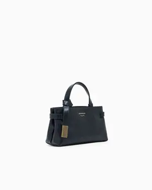 Emporio Armani Knot Detail Handle Tote Bag - Black