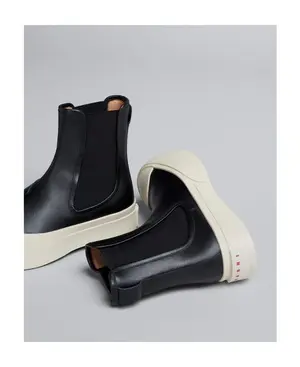 Marni Slip-on Round-toe Ankle Boots