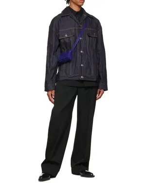 Bottega Veneta Denim Jacket With Contrast Stitching