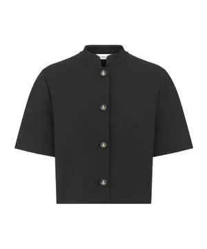 Dior Cropped Jacket With Officer Collar