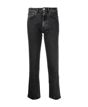 TOTEME High-waisted Straight-leg Jeans - Black