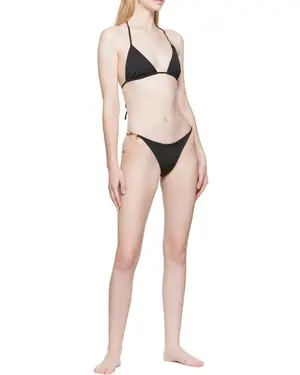 Versace Greek Key Embellished Bikini Bottoms