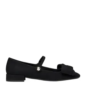 Valentino Garavani Bow Detail Ballerinas - Black