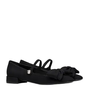 Valentino Garavani Bow Detail Ballerinas - Black