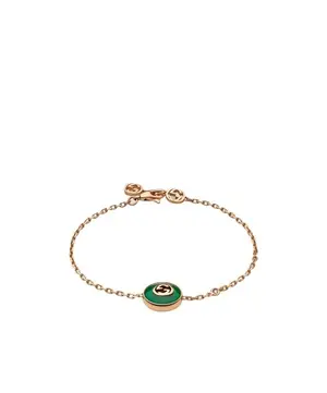 Gucci 18k Gold Interlocking G Chain Bracelet - Yellow