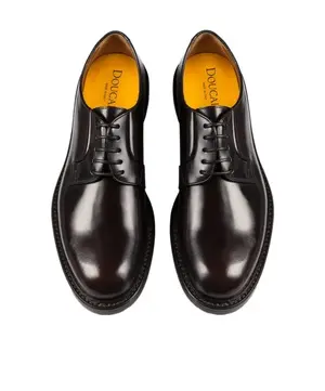 DOUCAL'S Round Toe Lace-up Derby Shoes