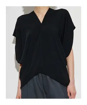 MAISON MARGIELA Short Sleeve V-neck Top