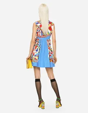 Dolce & Gabbana Sleeveless Printed Mini Dress
