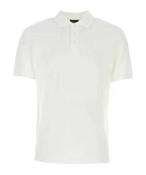 Giorgio Armani Logo Embroidered Short-sleeved Polo Shirt - No