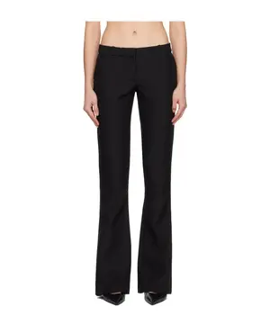 Coperni Rear-pocket Flared Trousers - Black