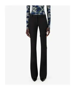 Coperni Rear-pocket Flared Trousers - Black