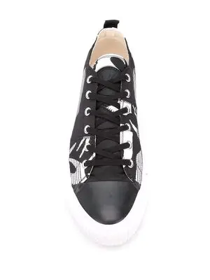 Alexander McQueen Swallow Print Low-top Sneakers