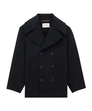 Saint Laurent Wool Peacoat