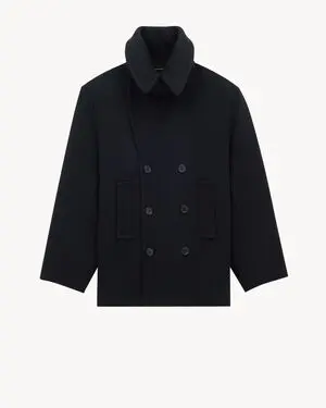 Saint Laurent Wool Peacoat