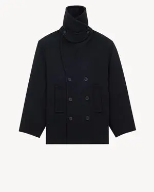 Saint Laurent Wool Peacoat