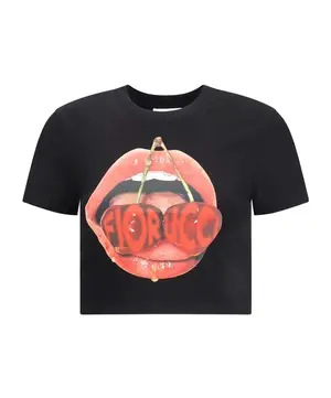 Fiorucci Graphic Print Short Sleeve Top