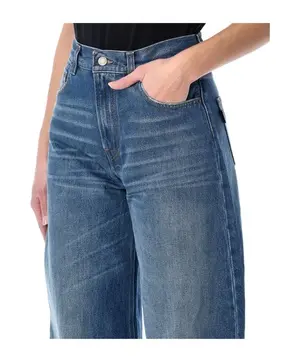 HAIKURE Bibi High-rise Wide-leg Jeans - Blue