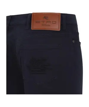 Etro Embroidered Flared Jeans - Black