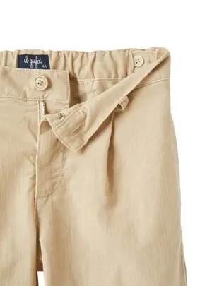 IL GUFO Tailored Trousers With Herringbone Detail - Nude