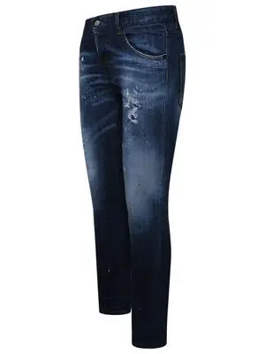 Dsquared2 Paint Splatter Distressed Skinny Jeans