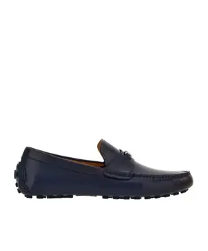 FERRAGAMO Logo Horsebit Loafers - Black