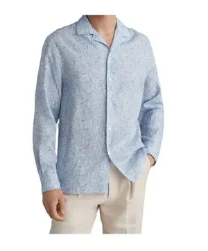 Brunello Cucinelli Long-sleeved Curved Hem Shirt