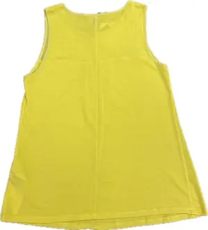 Max Mara Sleeveless Crewneck Top With Embellished Yoke - Yellow