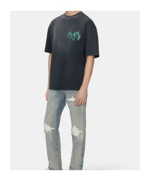 Amiri Crystal Flames T-shirt